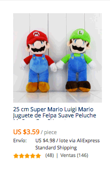 Comprar peluches de Super Mario Bros en AliExpress | Comprar en ...