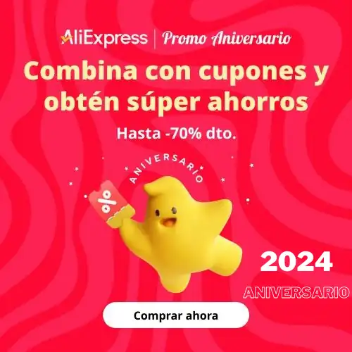¡Aniversario AliExpress 2025! Hasta 80% de descuento